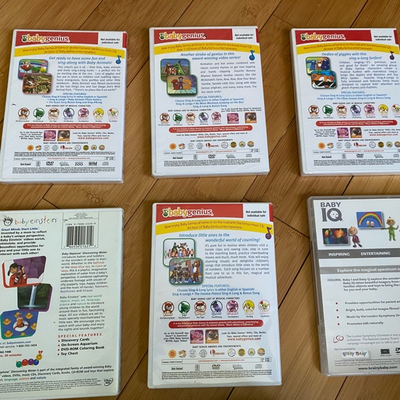 Media | Baby Genius Dvds Baby Einstein Dvd Baby Iq Dvd 6 Total 3 Are Nwt | Poshmark